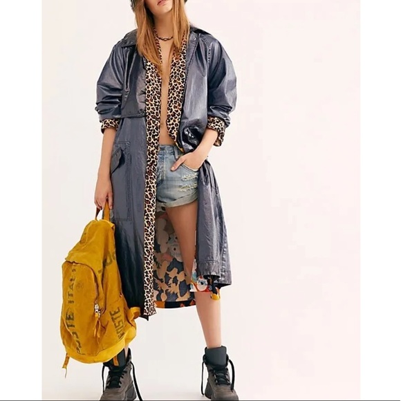 Free People | Jackets & Coats | Nwot Free People Trinity Shine Rain ...